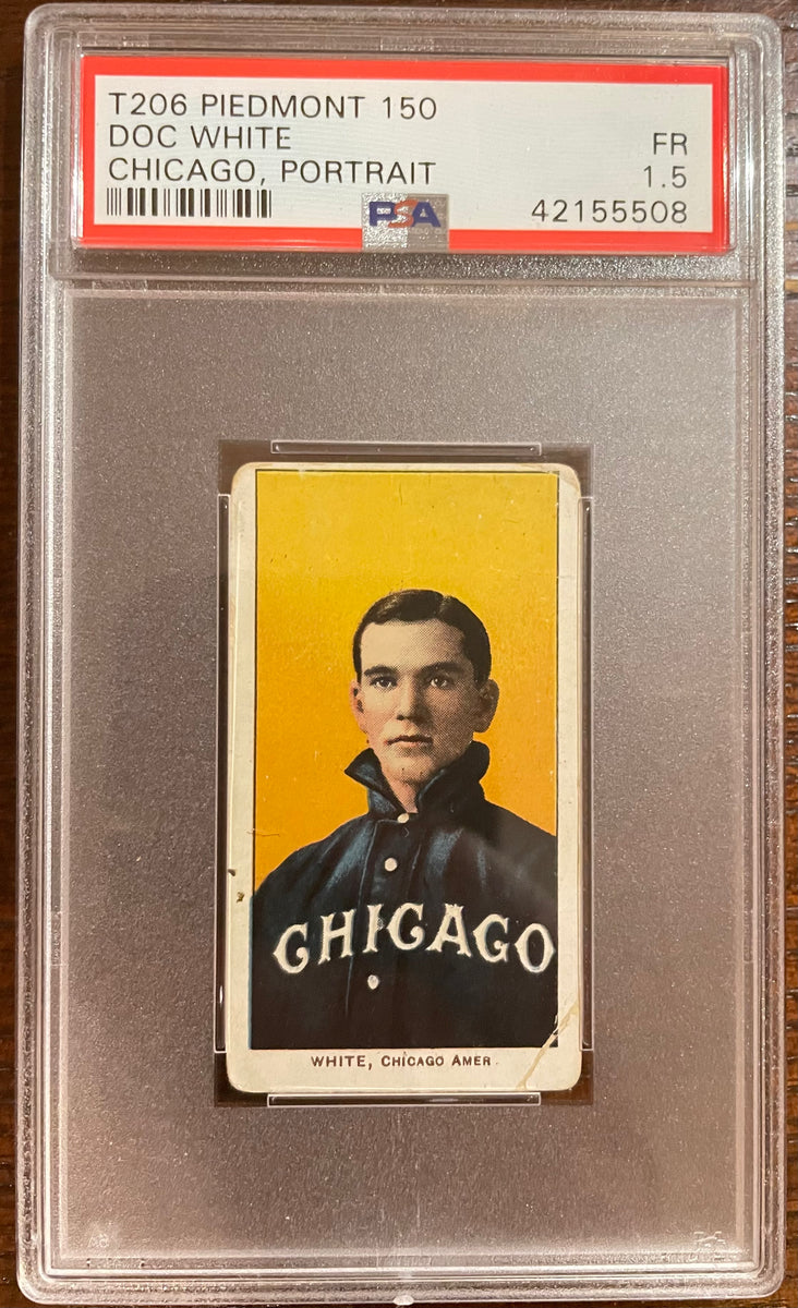 1909 T206 Doc White, Chicago Portrait (Piedmont 150) - PSA 1.5 (Fair ...